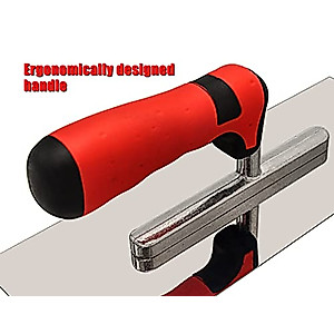 Stainless Steel Flat Finishing Trowel (11" x 4") Concrete Cement Drywall Plastering Tile Masonry Construction Hand Tools