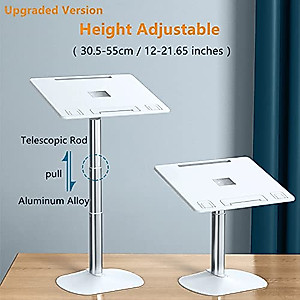 SOARCHICK Laptop Stand for Lap Portable Lap Desk for Kids Adults Height Angle Adjustable Ergonomics Computer Stand Book Holder Laptop Riser Mount Small Lap Tray Table for Bed Car Floor Sofa Couch Seat