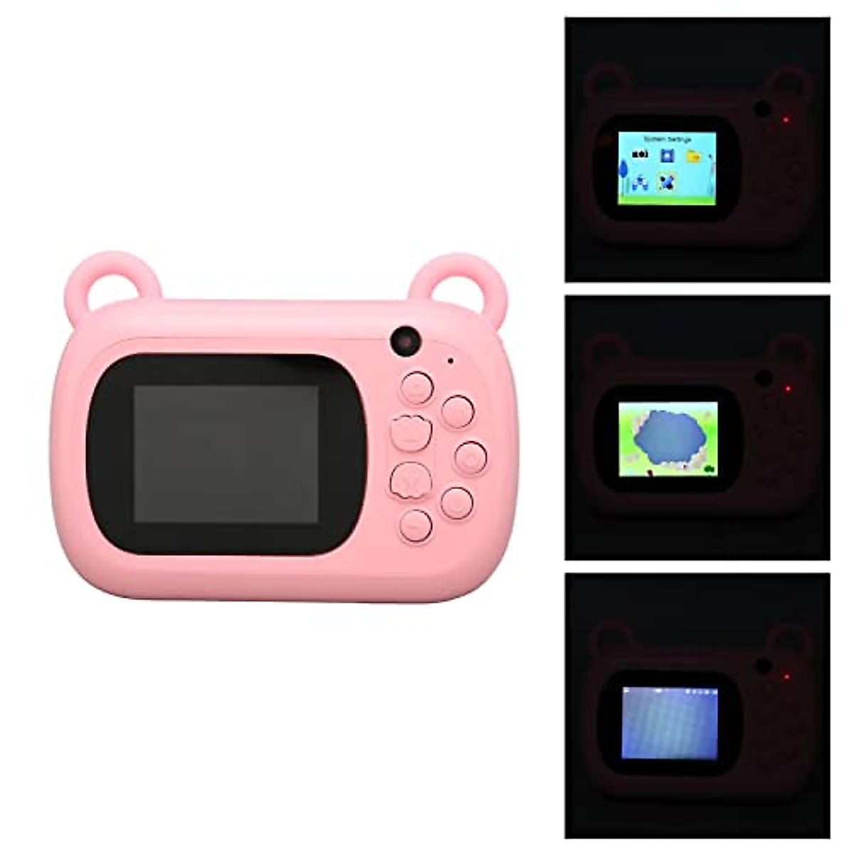 Kids Camera for 3-10 Year Old Girls & Boys, HD 1080P 2.4 inch Screen Children Camera Digital Video Cameras with with Thermal Paper Portable Toy for Christmas Birthday Gifts