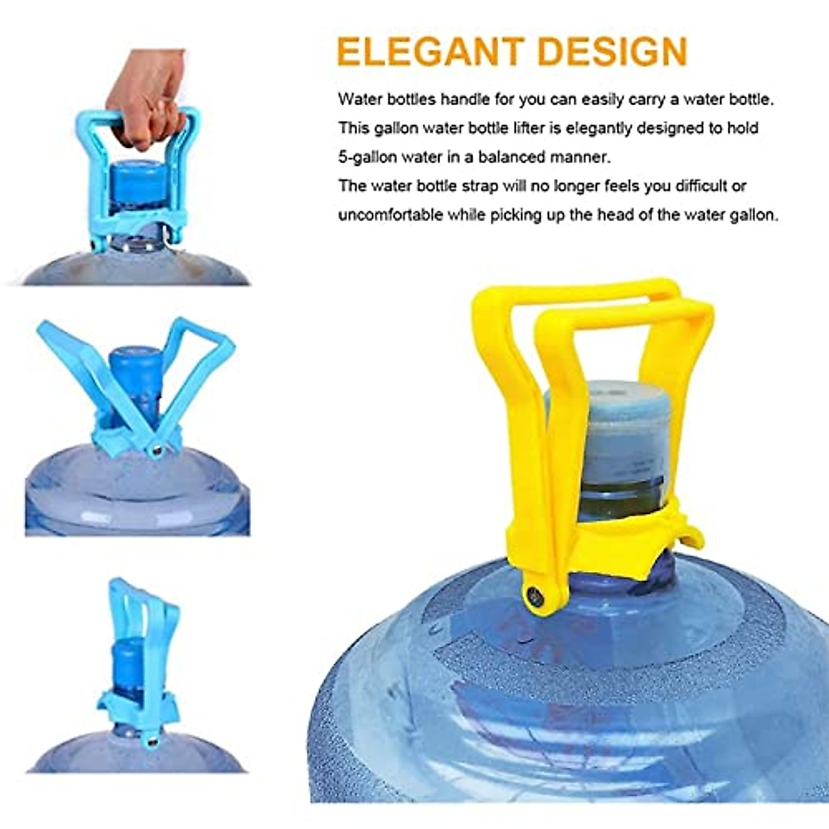 5 Gallon Thicker Water Bottle Handle, Multi-functional Bucket Elevator, Water Bottle Lift, Spring Water Bucket Handle, Household Labor-Saving hand-carrying Device Suitable for
