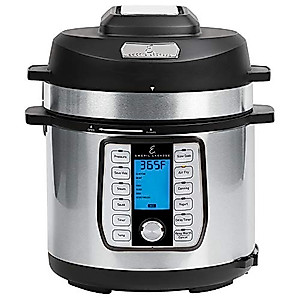 Emeril Everyday Pressure Air Fryer, 8 Qt with 5 Pc Accessory Pack, Silver