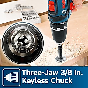 Bosch 12V Max 3/8 Inch Cordless Drill Driver Kit with (2) 2 Ah Batteries