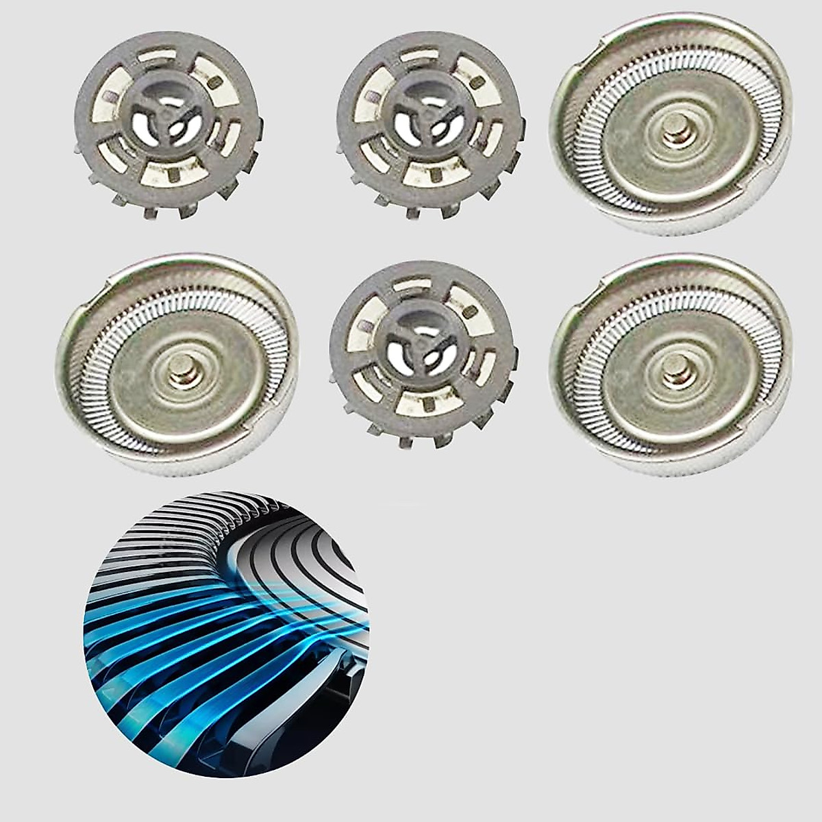 Bobblei Universal HQ4 3Pcs Razor Sharper Electronic Shaver blade heads replacement For philips norelco heads HQ56 HQ55 HQ4+ HQ3 Reflex Plus HQ6843 HQ300 HQ64 HQ916