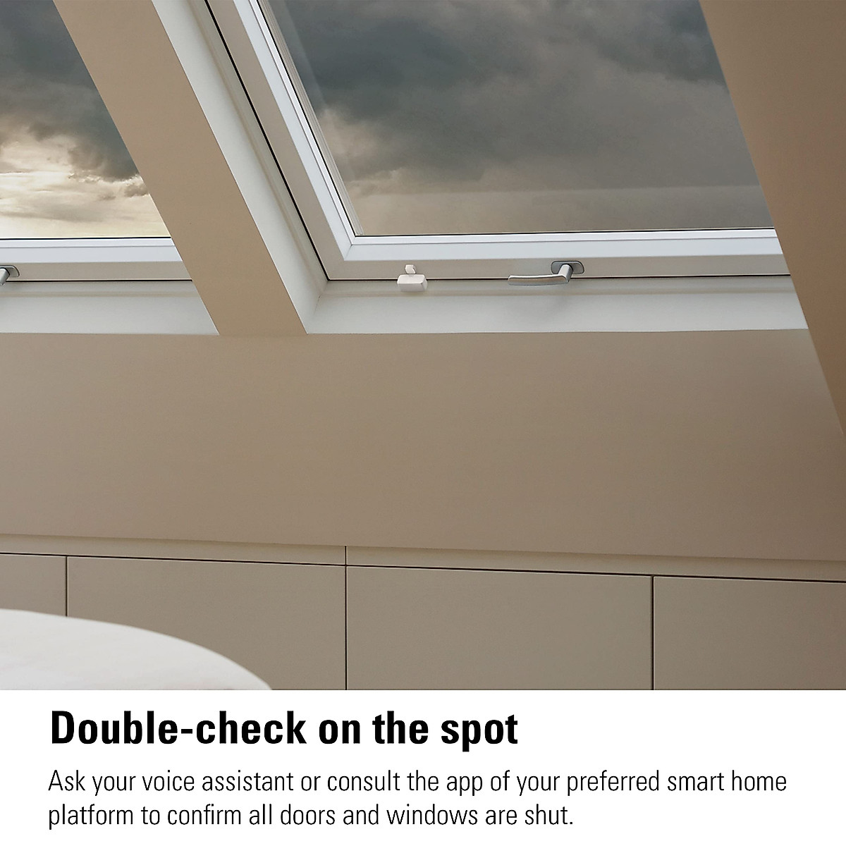 Eve Door & Window (Matter) – Smart Contact Sensor for Doors & Windows, Open/Closed State, Automatic Control of Accessories, Matter Over Thread, Apple Home, Alexa, Google Home, SmartThings