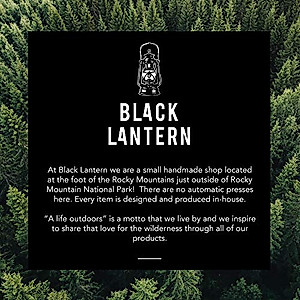 Drink Coaster Set by Black Lantern – Beverage Coasters with Retro Mountain Design (Set of 4 Cup Coasters)