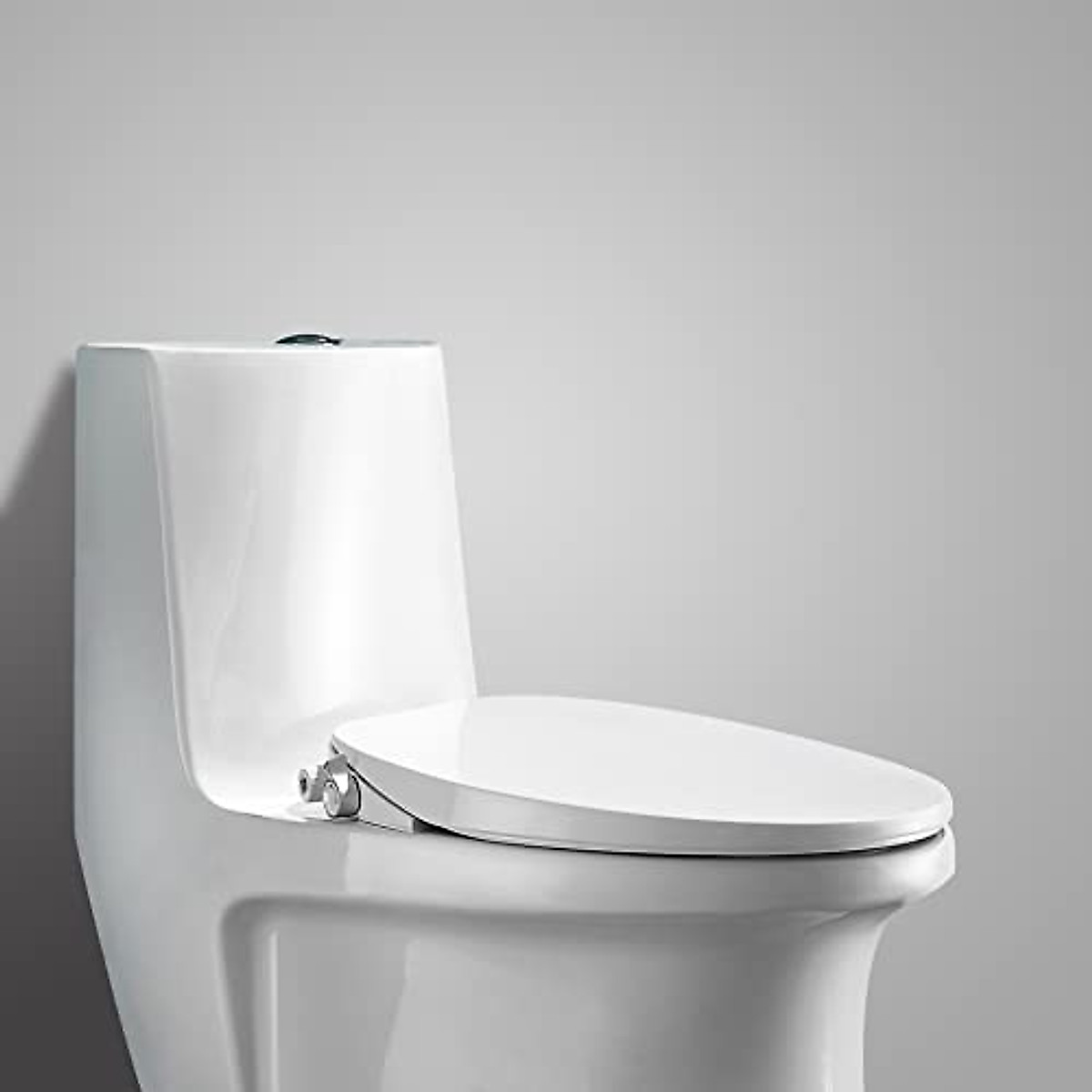 Vinnova Taranto Non-Electric Bidet Toilet Seat - Self Cleaning Retractable Nozzle, Elongated in White, Easy Installation