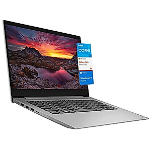Lenovo 2023 Newest Ideapad 14 Inch Student Laptop, Intel Pentium Silver N5030 4-Core, up to 3.1 GHz, 4GB RAM, 256GB Storage, 1 Year Office 365, WIFI6, Webcam, Bluetooth, Windows 11