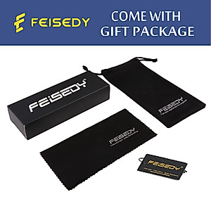 FEISEDY Classic Cateye Polarized Sunglasses for Women 100% UV Protection B2512