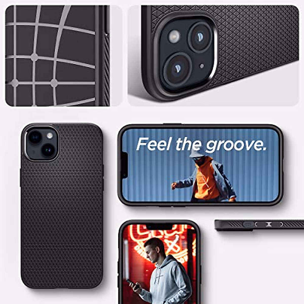 Spigen Liquid Air Armor Designed for iPhone 14 Case (2022) - Matte Black