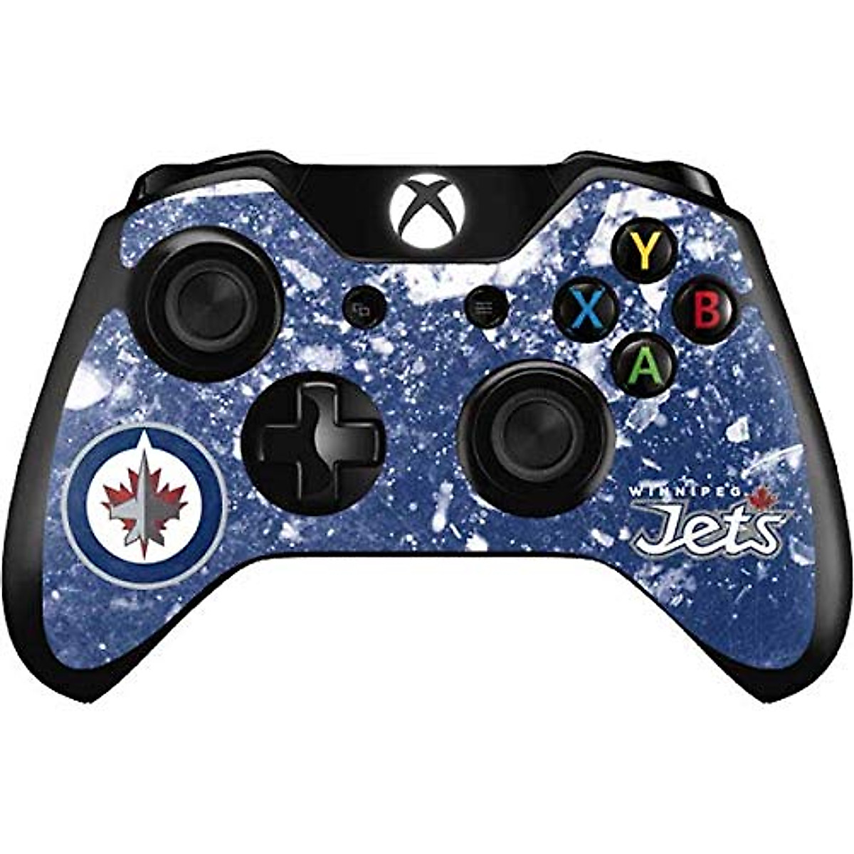 Skinit Decal Gaming Skin Compatible with Xbox One Controller - Officially Licensed NHL Winnipeg Jets Frozen Design