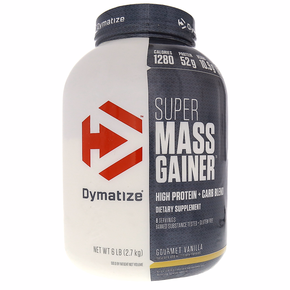 Dymatize Super Mass Gainer, Gourmet Vanilla, 6 Pound