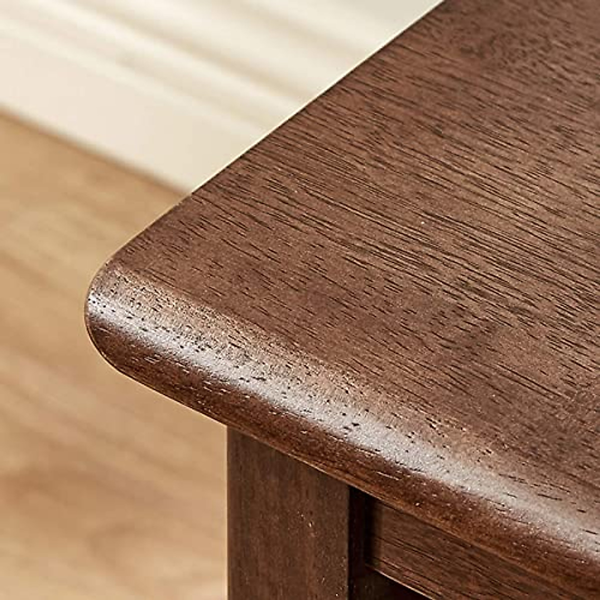 TinyTimes Shoe Bench, 3-Tier Wood Heavy Duty Shoe Rack Bench, Shoe Organizer Shelf, Ideal for Entryway, Living Room, Holds Up to 550 lbs -Drak Brown, 48"