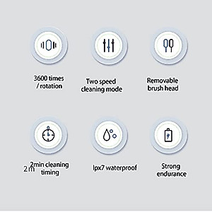 Travel Toothbrush Soft Adult Bristled Toothbrush Mouth Soft Vibration Electric Rotating Guard Waterproofs Toothbrush Household Auto Toothbrush Kids