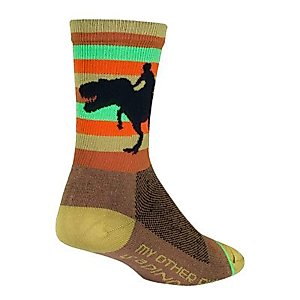 SockGuy Crew 6in Giddyup Cycling/Running Socks (Giddyup - L/XL)