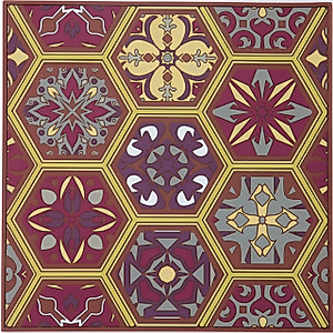 Mosaicana Silicone Trivets for hot dishes – 1 Pack, 7” Silicone Trivets for Hot pots and Pans Easy to wash 400F Heat Resistant Lightweight silicone trivet mat Also work as silicone coasters for drinks