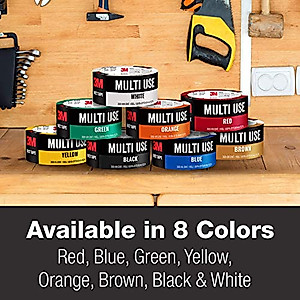 3M Multi-Use Colored Duct Tape, Orange with Strong Adhesive and Water-Resistant Backing, Multi-Surface 3M Duct Tape for Indoor and Outdoor Use, 1.88 Inches x 20 Yards, 1 Roll (3920-OR)