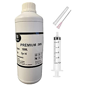 Bulk Refill Ink Bottles Compatible with All Epson Workforce Epson EcoTank HP Officejet HP Deskjet Brother MFC Canon Black refill ink Black refill ink