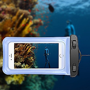 Floating Waterproof Pouch for Samsung Galaxy Note 20 Ultra S20 S21 S22 S23 Ultra S21+ S20 Plus S21 FE Note 10 Plus Lite 9 S10 Plus A53 5G, A13 5G, A52 5G, A42 5G Underwater Phone Case Dry Bag Black