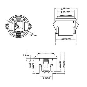 EG STARTS 10x Arcade 30mm Push Buttons Switch Multicade for Arcade PC Games Mame Jamma KOF Arcade Pinball Machine Parts & Accessories