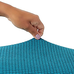 Juvale 2 Pack Stretch Outdoor Cushion Covers for Patio Furniture and Sofas, Reversible (Medium, Teal)