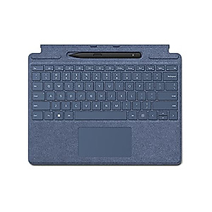 Microsoft Surface Pro Signature Keyboard with Slim Pen 2 Bundle, Sapphire Colour Keyboard