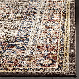 SAFAVIEH Bijar Collection Accent Rug - 3' x 5', Brown & Rust, Traditional Oriental Distressed Design, Non-Shedding & Easy Care, Ideal for High Traffic Areas in Entryway, Living Room, Bedroom (BIJ652D)