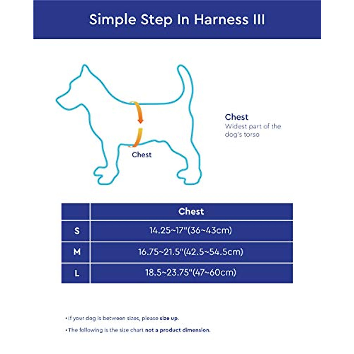Gooby Simple Step in III Harness - Blue, Medium - Small Dog Harness with Scratch Resistant Outer Vest - Soft Inner Mesh Harness for Small, Medium Dogs
