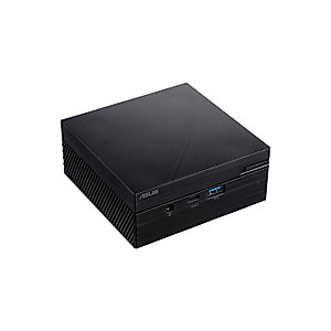 ASUS PN41 Fanless MiniPC Barebone with Intel 11th gen Quad Core Celeron N5100, Support Dual 4K, DisplayPort, WiFi, Bluetooth 5, Hardware TPM, VESA Mount,Black
