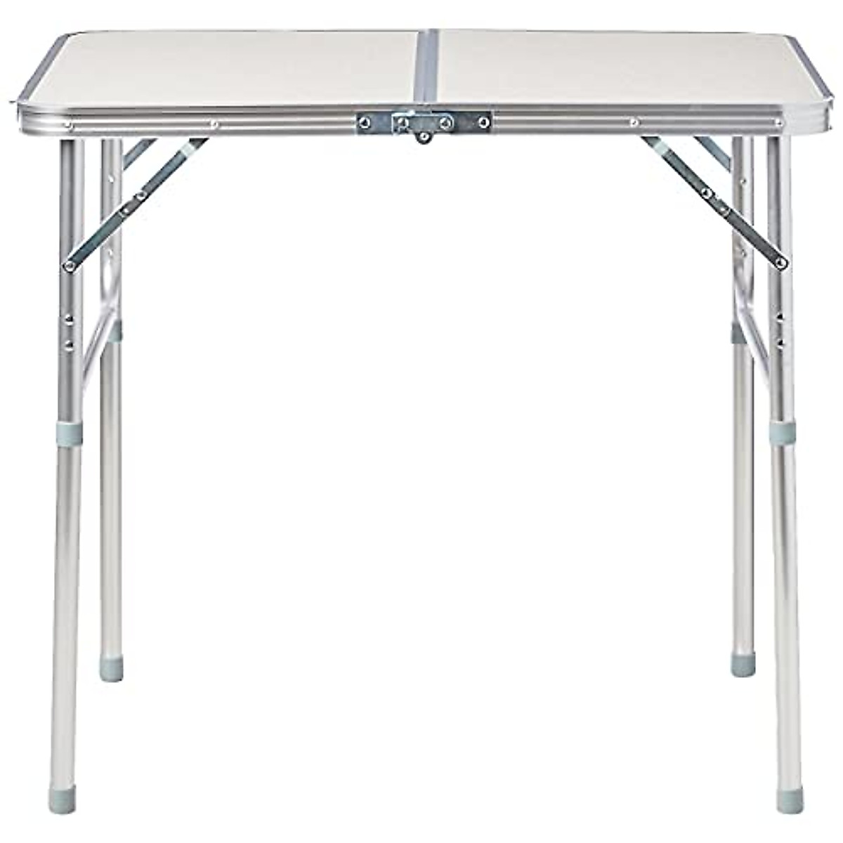 Trademark Innovations Lightweight Adjustable Portable Folding Aluminum Camp Table with Carry Handle