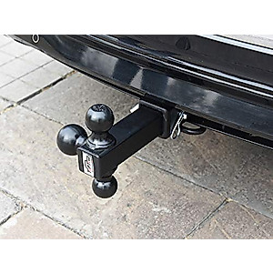 TOPTOW 64172HP Trailer Receiver Hitch Triple Ball Mount, Black Balls, with Hitch Pin, Fits for 2 inch Receiver…