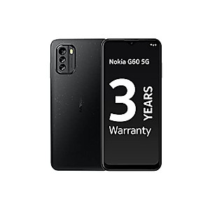 Nokia G60 5G Dual-SIM 64GB ROM + 4GB RAM (GSM only | No CDMA) Factory Unlocked 5G Smartphone (Black) - International Version