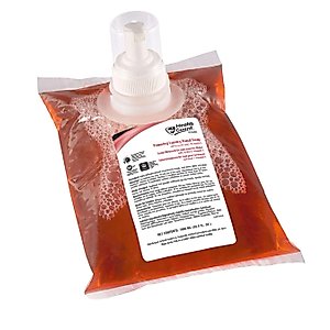 Kutol Health Guard 69010 Foaming Luxury Hand Soap, 1000 mL Refill Bag, Pink with Tropical Fragrance (Pack of 4)