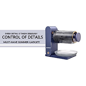 Shaved Ice Machine Electric Rechargeable Snow Cone,Kitchen Table-Top Ice Crusher for Slushies,can make Ice Cream,Smoothie,with 2 Silicone Ice Mold