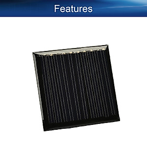 Heyiarbeit 5V 0.25W Polycrystalline Mini Solar Panel Module DIY for Light Toys Charger 45x45mm£¬5Pcs