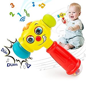 HOLA Toys for 1 Year Old Boy Gifts - Hammer Baby Toys 12-18 Months, Musical 1 Year Old Toys with Light Flashing, Baby Boy Toys for 1 + Year Old Boy Toddlers Toys Age 1-2 Christmas Birthday Gifts