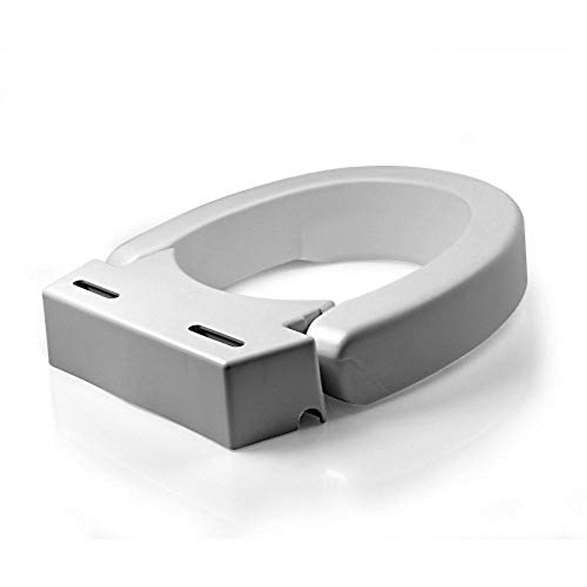 Maddak Inc. Maddak 72571-1005 Ableware Hinged Elevated Toilet Seat, Elongated, white