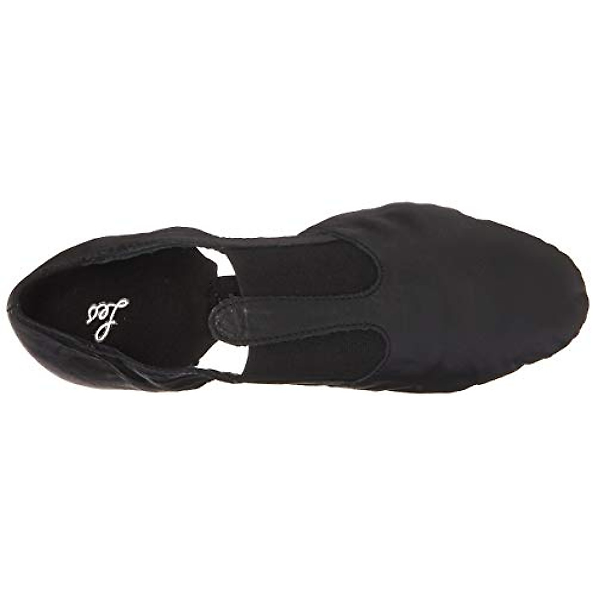 Leo Women's Jazz Sandal Dance Shoe, Black, 9 Medium US