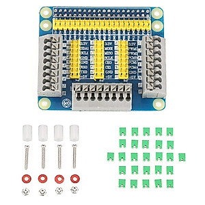 RedTagCanada For GPIO Expansion Board Raspberry Pi Shield for Arduino for Raspberry PI 4B/3B GPIO Extension Board Multi-Function with Screw Accessories for Raspberry Pi 3/2 DIY Kit w/40 pins F/F cable
