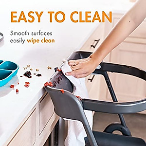 Boon PIVOT Toddler Tower - Folding Step Stool for Kids - 21.75 L x 22.75 W x 34.75 H - Montessori Toddler Kitchen Stool Helper - Ages 18 Months to 4 Years