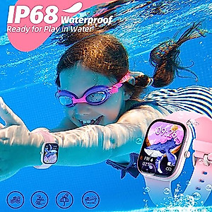 YOUSOKU Fitness Tracker Watch for Kids, IP68 Waterproof Kids Smart Watch with 1.5" DIY Dials 19 Sport Modes, Pedometers, Heart Rate, Sleep Monitor, Great Gift for Boys Girls Teens 6-14