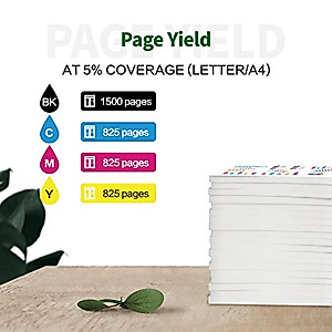 JINTUM Compatible 902XL Ink Cartridges for HP 902 902XL Ink Cartridges Combo Pack for use with HP OfficeJet 6962 6958 6954 OfficeJet Pro 6978 6968 6970 6975 6960(Black, Cyan, Magenta, Yellow, 4-Pack)