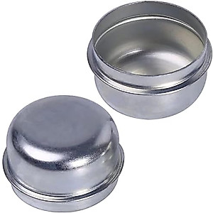 Z-oneMart 2 Pcs 1.98'' Replaces Trailer Grease Cover Dust Cap, Bearing Buddy Caps Apply to Steel Dust Caps for 2,000lbs-3,500lbs(2.0K-3.5k) 5 Lug/4 Lug Axle Hubs, DC-200