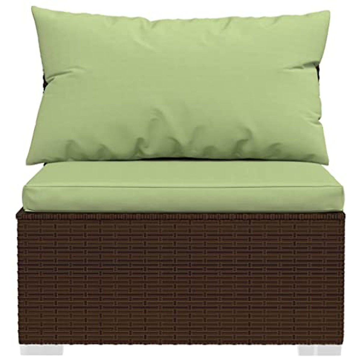 KTHLBRH 8 Piece Patio Lounge Set with Cushions Poly Rattan Brown,Outdoor Patio furnature,Outdoor Furniture,Patio Set,Balcony Furniture,for Patio,Garden,Poolside,Backyard