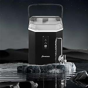 Panana Smart Ice Cube Maker,Automatic Square Ice Cubes Nugget Ice Maker Make Soft Chewable Ice 34 Pounds /24 Hours,50 Pcs ice in 7 Mins Self-Cleaning Portable Compact Ice Makers with Ice Scoop Basket