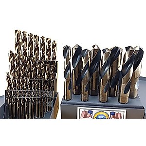 Drill Hog 37 Pc Cobalt Drill Bit Set Index M42 1/16" - 1"