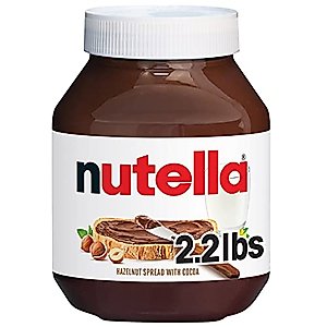 Nutella Hazelnut Spread with Cocoa for Breakfast, Great for Easter Baking, 35.3 oz Jar
