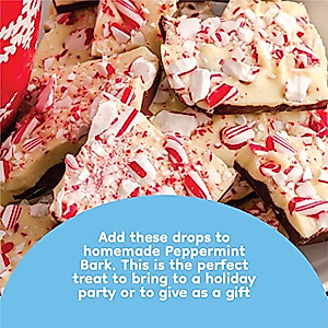 LaetaFood Peppermint Striped Hard Candy Drops, Individually Wrapped (1 Pound Bag - Approx. 75 Count)