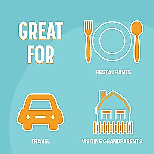UpwardBaby Silicone Placemats for Toddlers- Suction Baby Placemat for Restaurants & Home with Food Catching Pockets-Kids Placemat for Dining Table-Washable Wipeable Nonslip BPA-Free Placemats for Kids