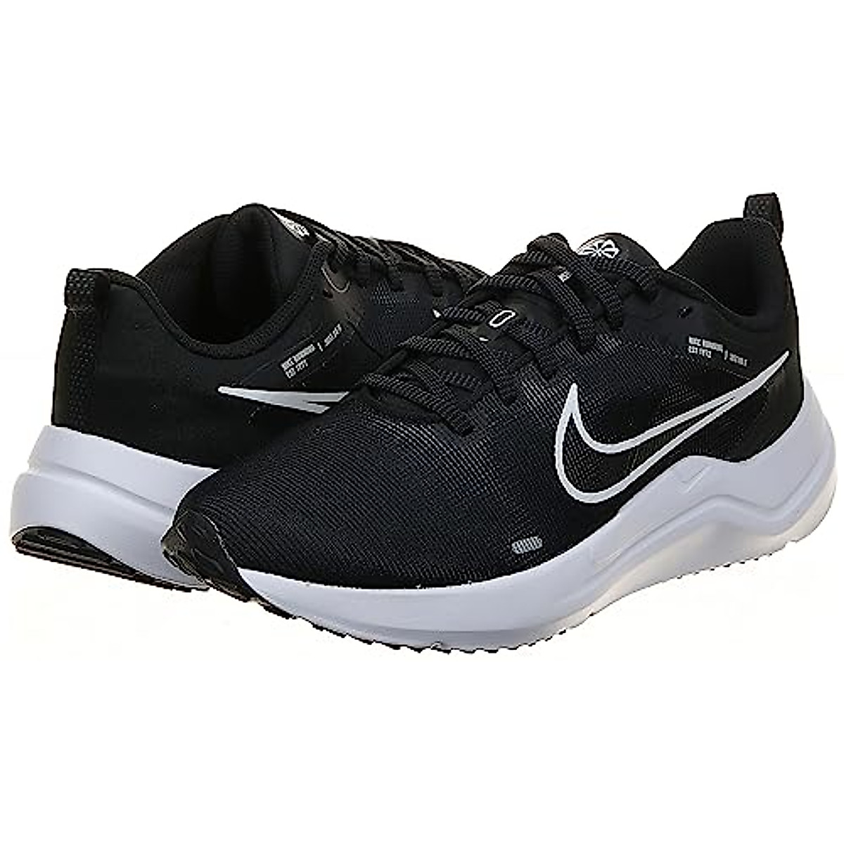 Nike Women's Road Running Shoes Sneaker, Black White Smoke Grey Pure Platinum, 10.5 US