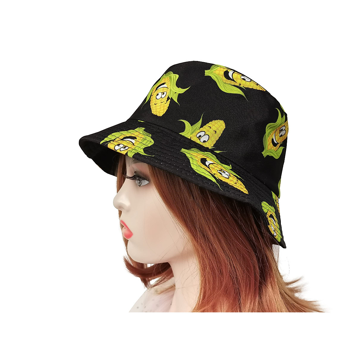 Corn Cob Fisherman Hats Summer Travel Bucket Beach Sun Hat Outdoor Cap for Women Kids Teen Girls